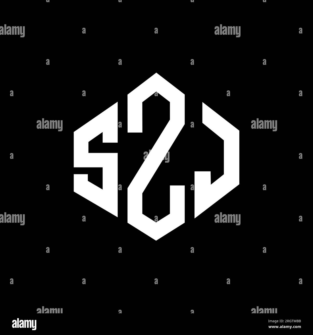 Szj hexagon logo hi-res stock photography and images - Alamy
