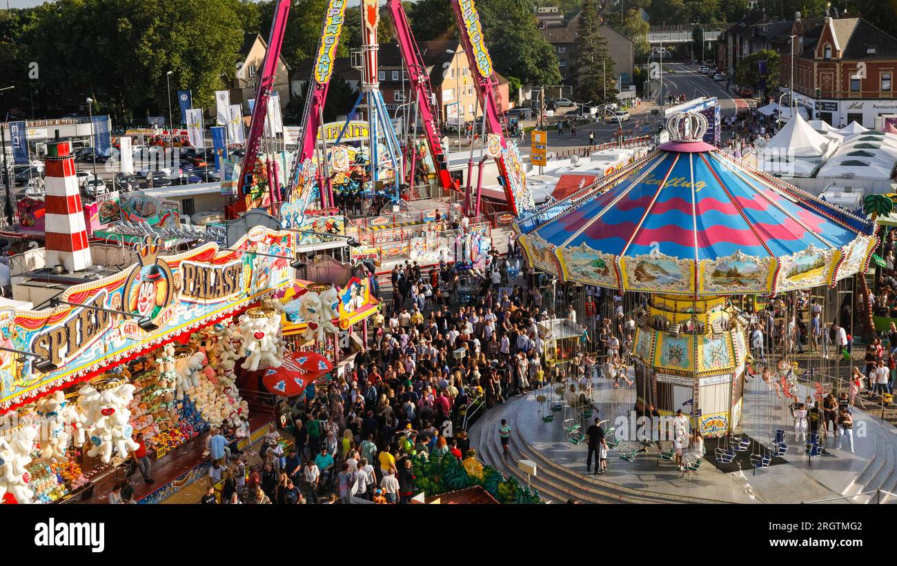 Aerial view vibrant funfair hi-res stock photography and images - Alamy