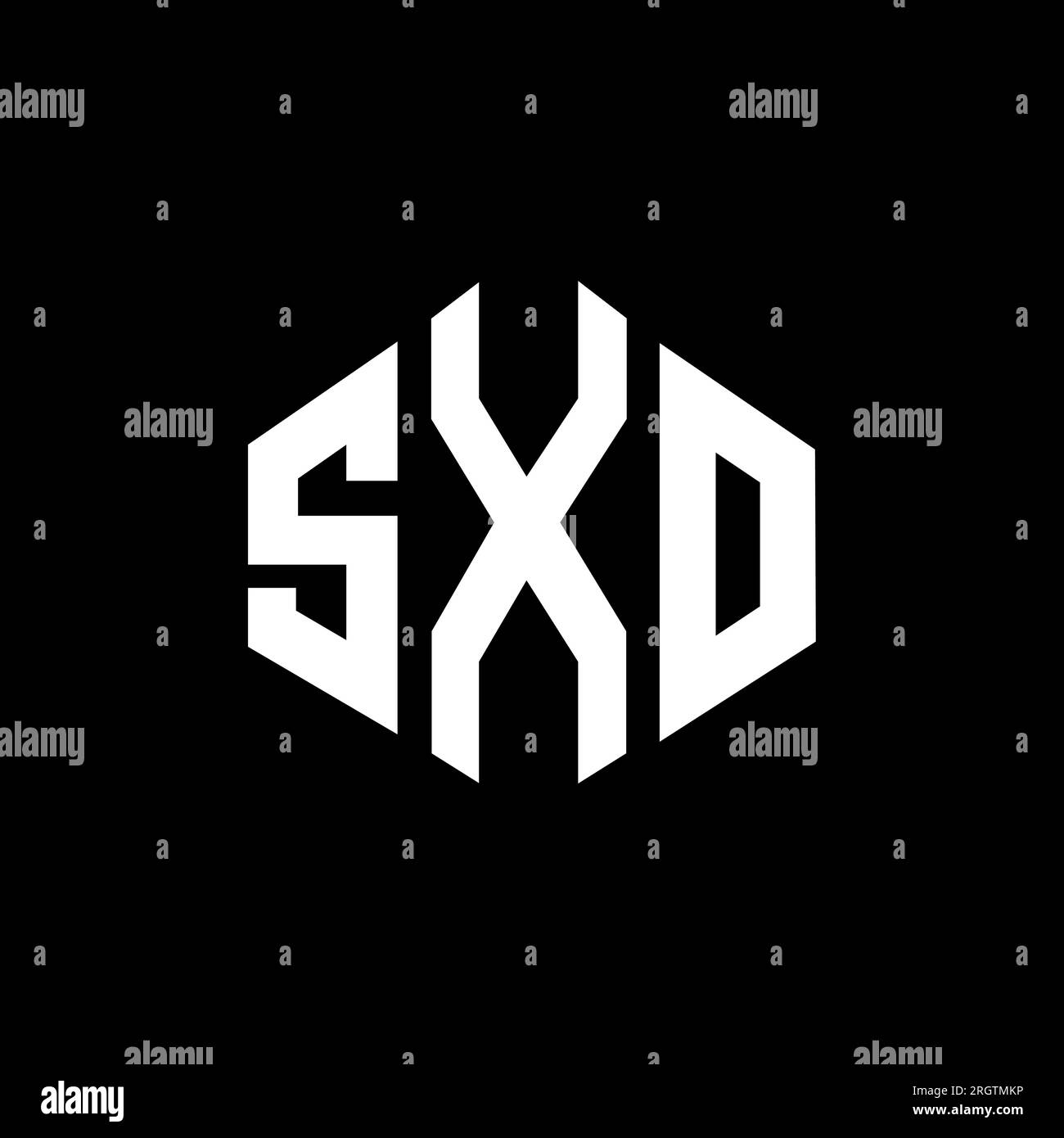 SXO letter logo design with polygon shape. SXO polygon and cube shape ...