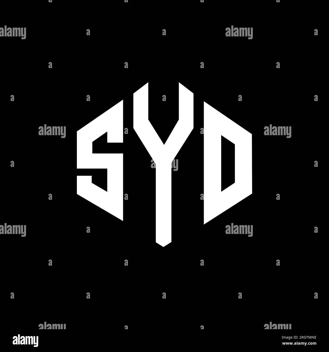 SYO letter logo design with polygon shape. SYO polygon and cube shape ...