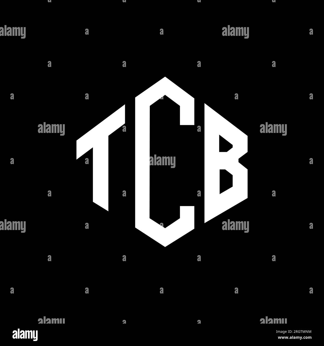 TCB letter logo design with polygon shape. TCB polygon and cube shape ...