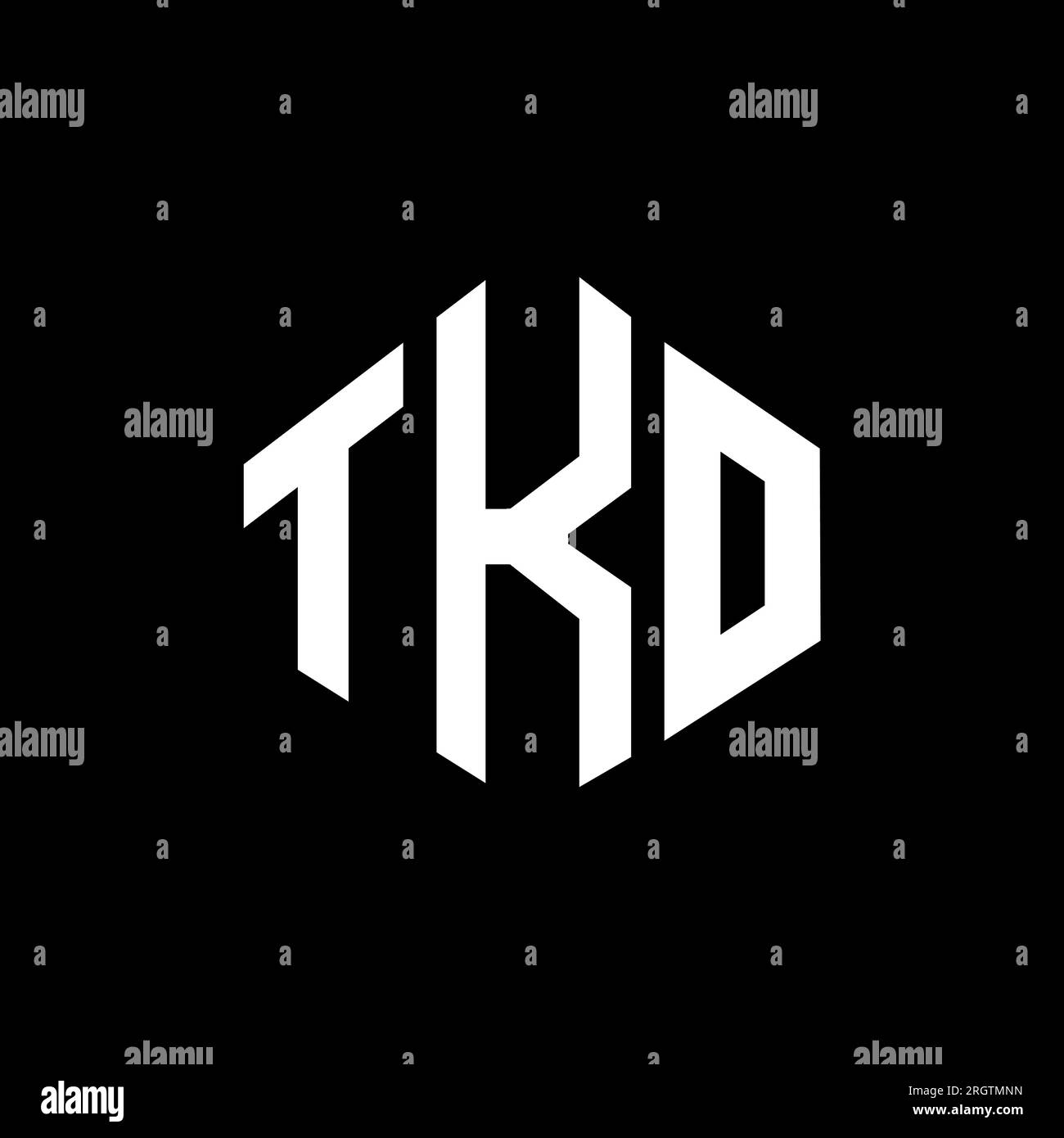 TKO letter logo design with polygon shape. TKO polygon and cube shape ...