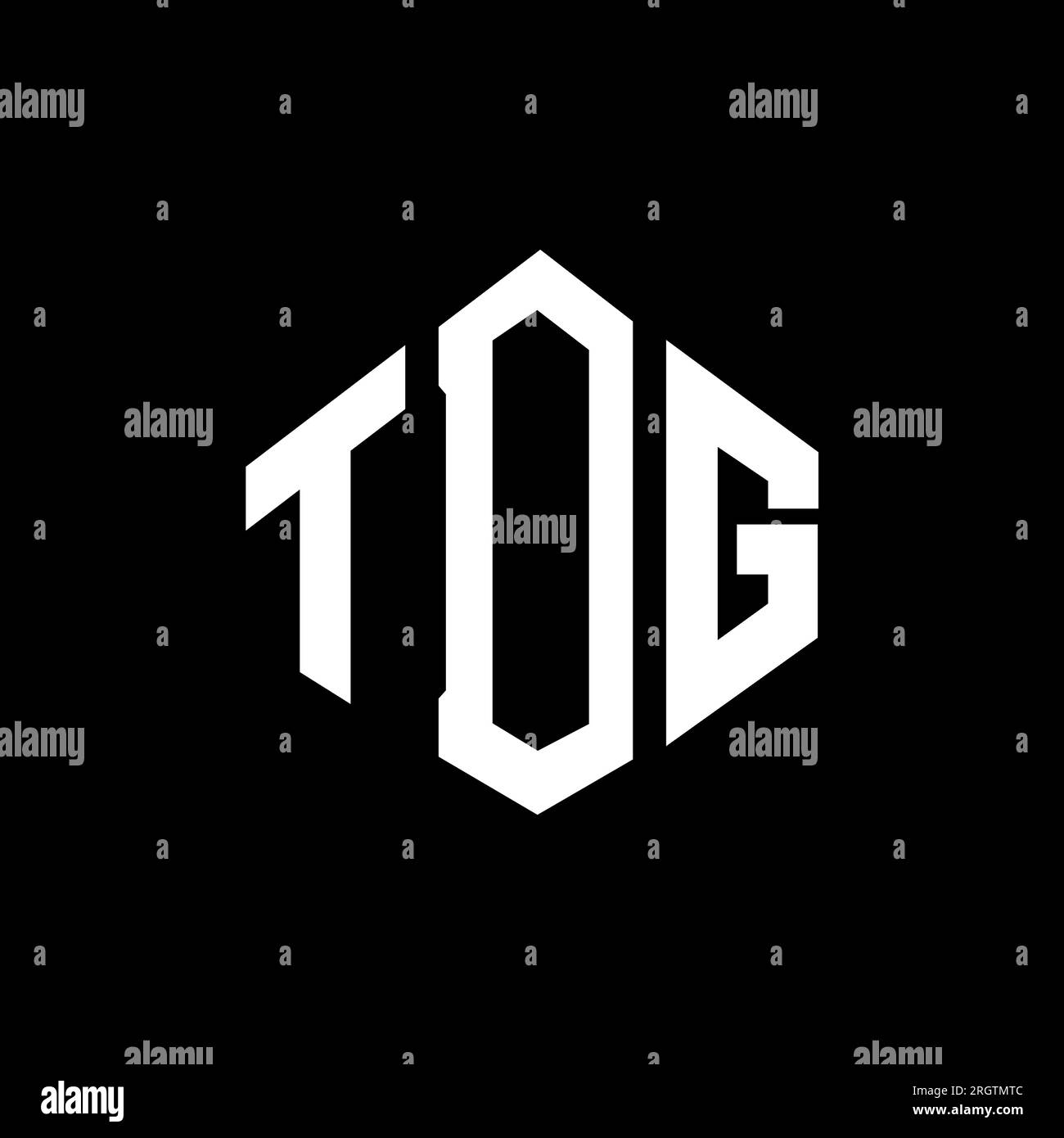 TDG letter logo design with polygon shape. TDG polygon and cube shape ...