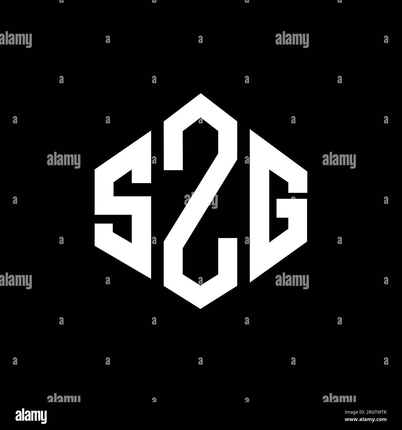 Szg hexagon logo Stock Vector Images - Alamy
