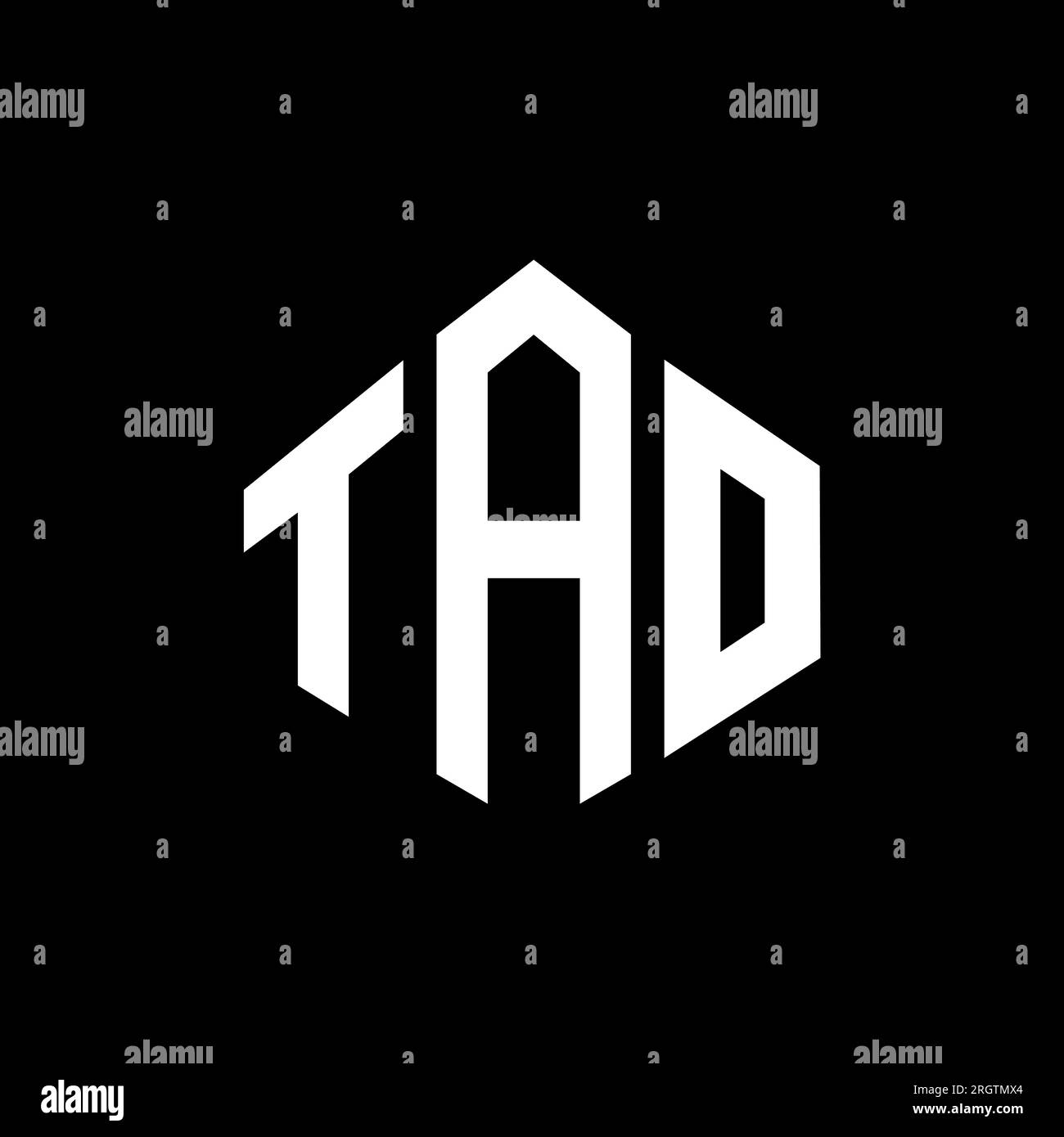 TAO letter logo design with polygon shape. TAO polygon and cube shape ...