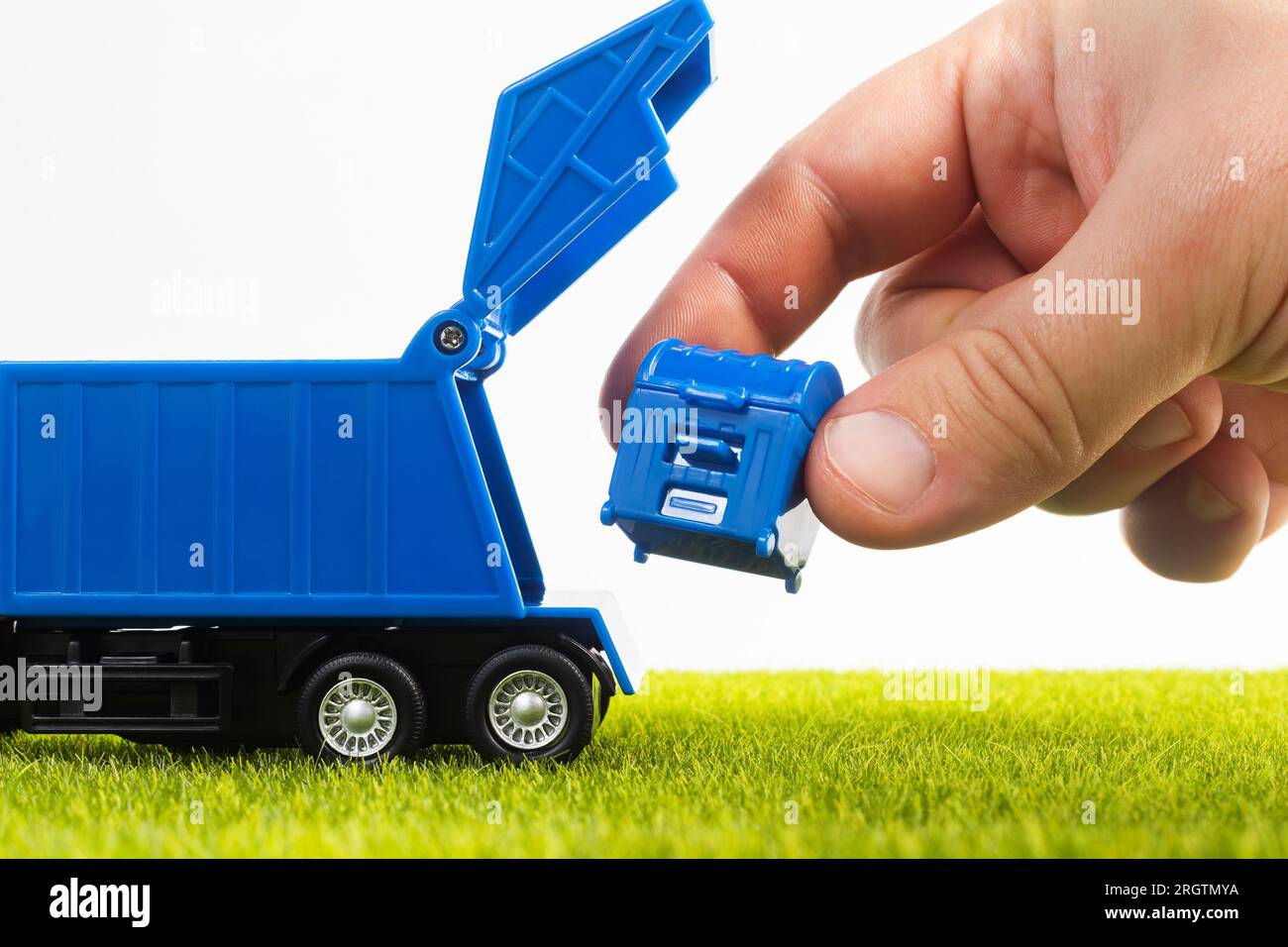Blue Garbage Truck Toy