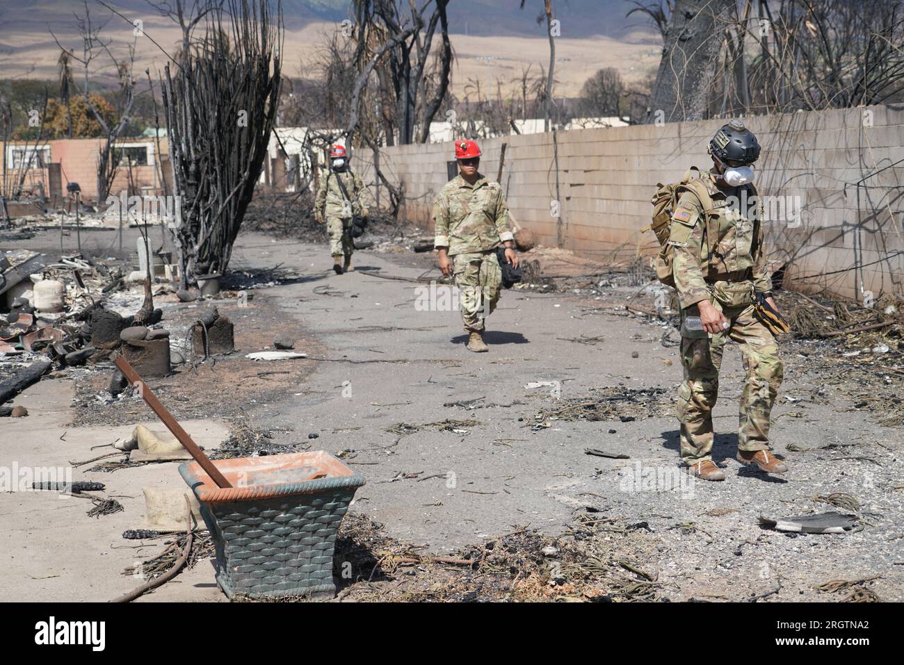 Lahaina, United States. 10th Aug, 2023. Hawaii Army National Guard ...
