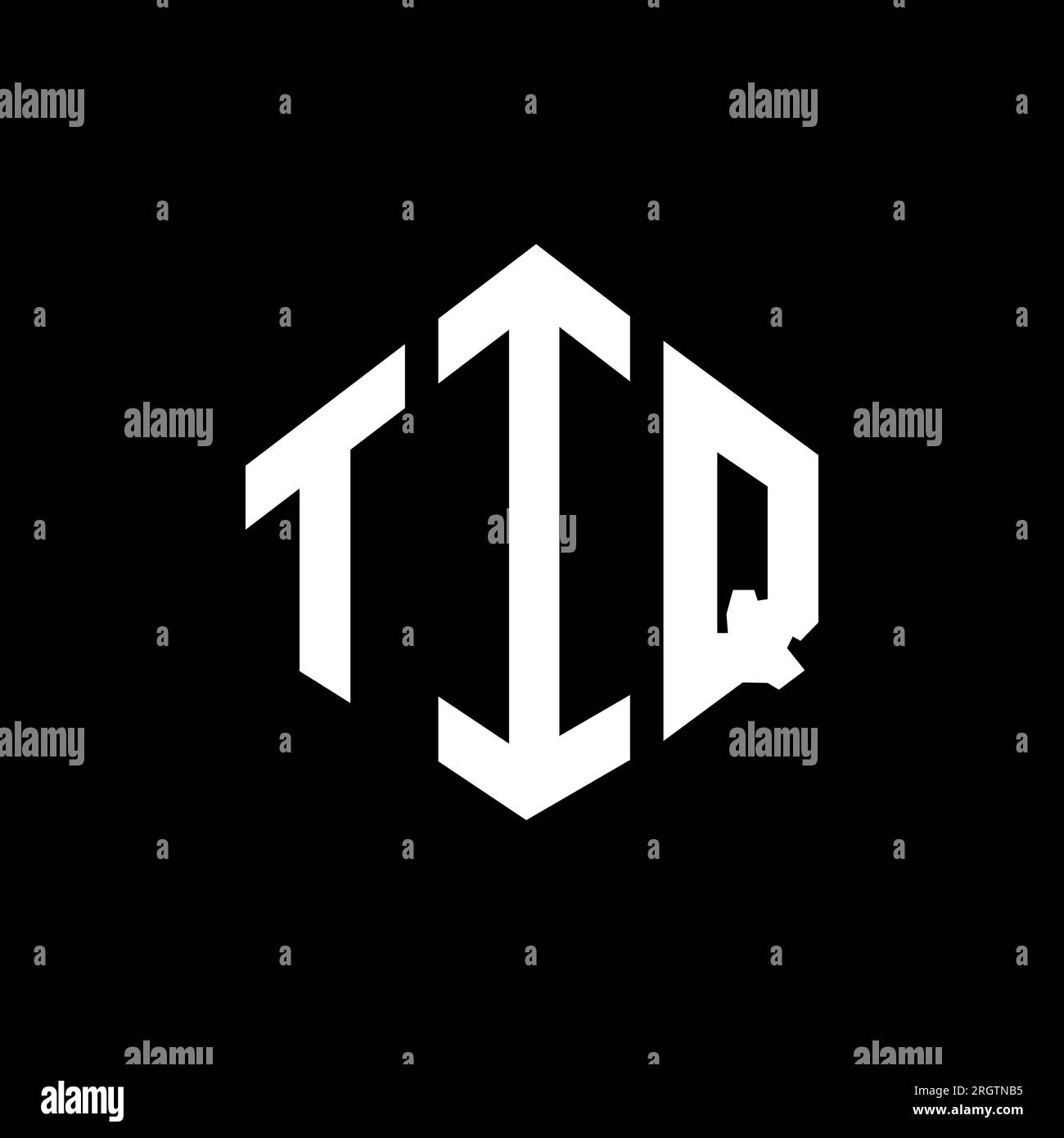 TIQ letter logo design with polygon shape. TIQ polygon and cube shape ...