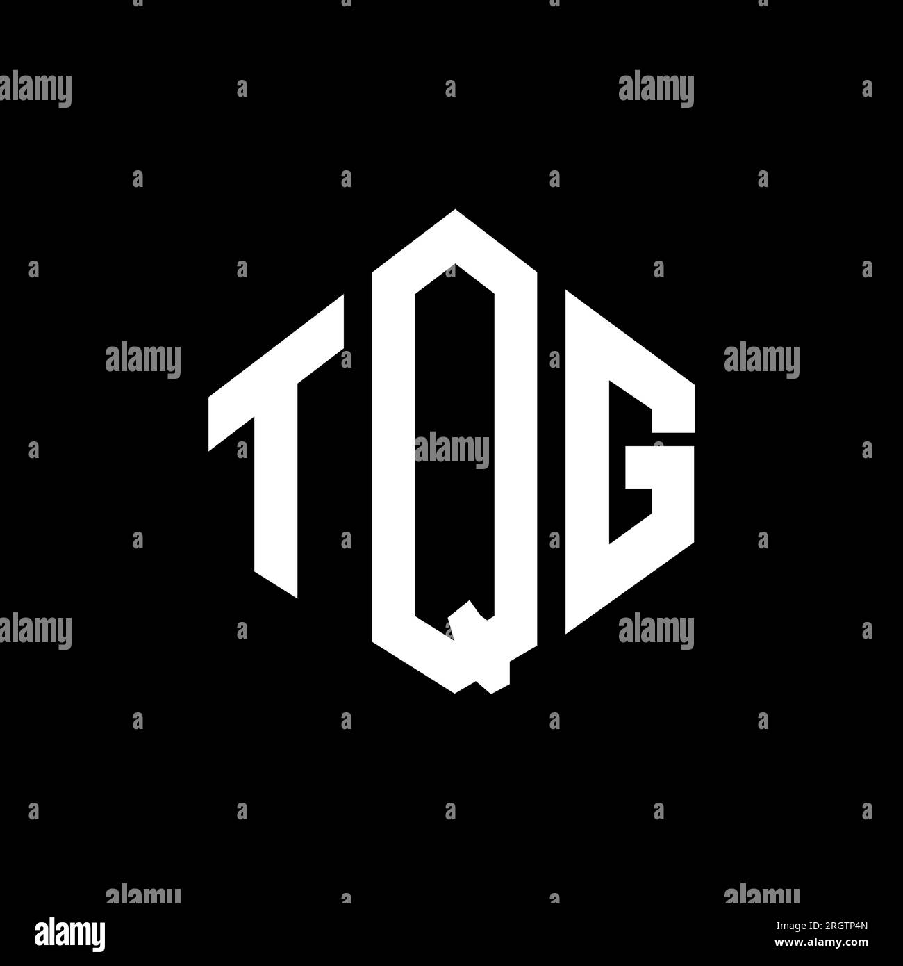 TQG letter logo design with polygon shape. TQG polygon and cube shape ...