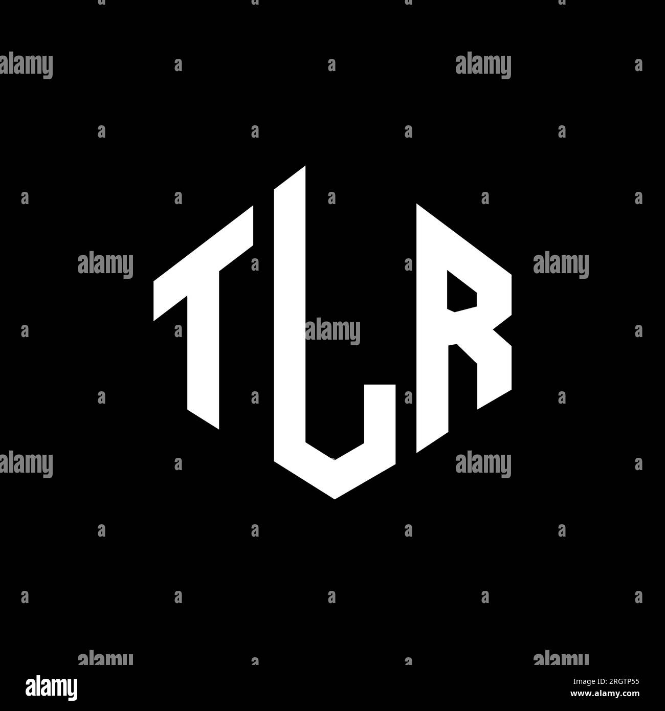TLR letter logo design with polygon shape. TLR polygon and cube shape ...