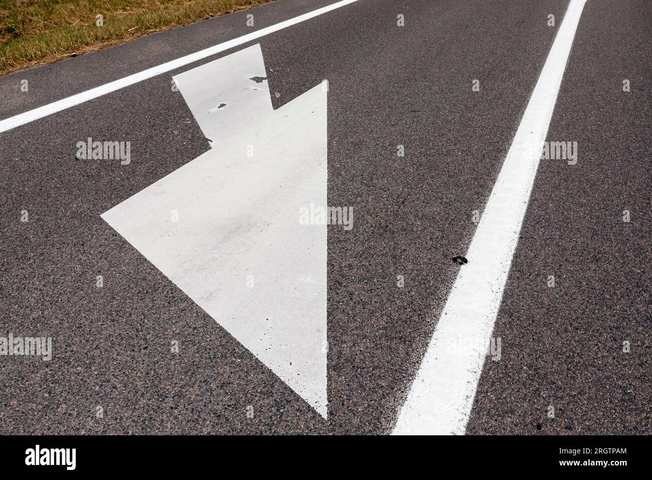 white markings on the road to ensure the safety and regulation of the ...