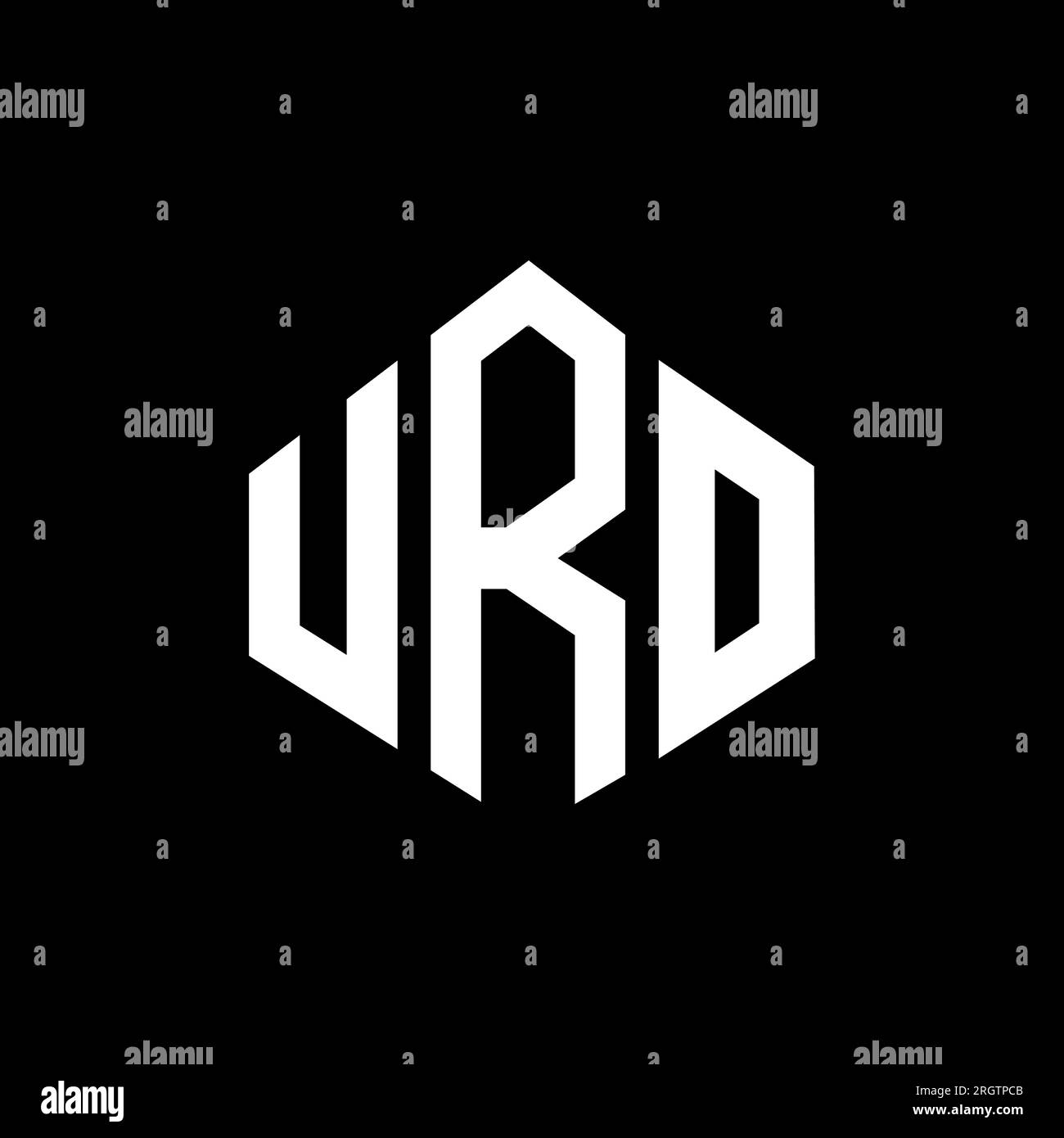 URO letter logo design with polygon shape. URO polygon and cube shape ...