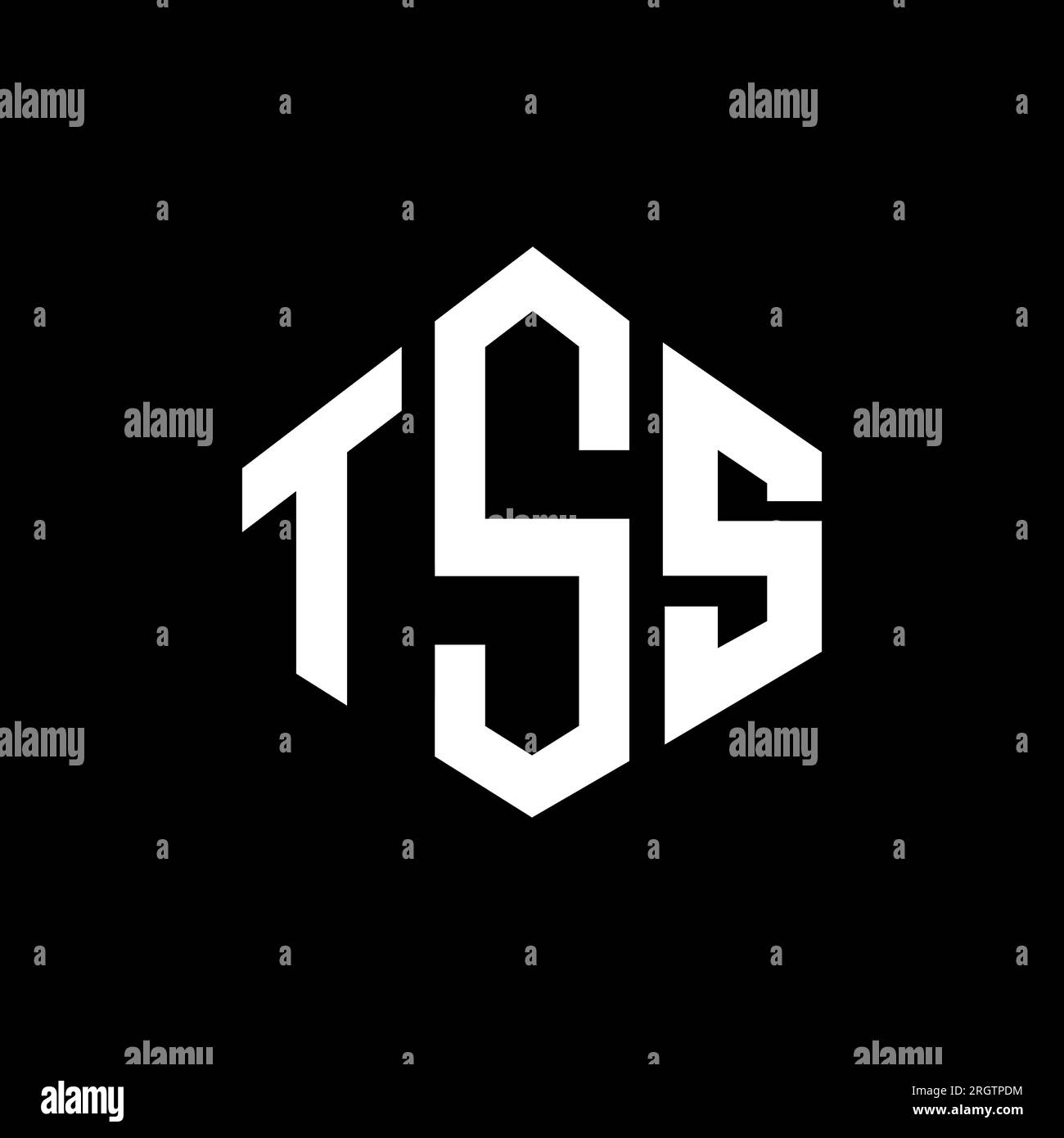 TSS letter logo design with polygon shape. TSS polygon and cube shape ...