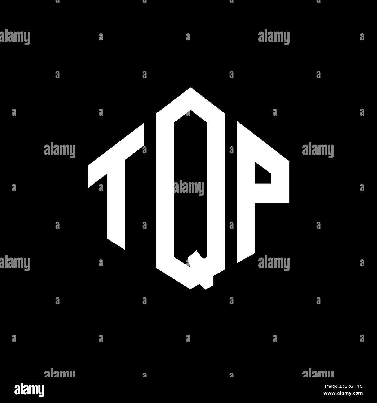 TQP letter logo design with polygon shape. TQP polygon and cube shape ...