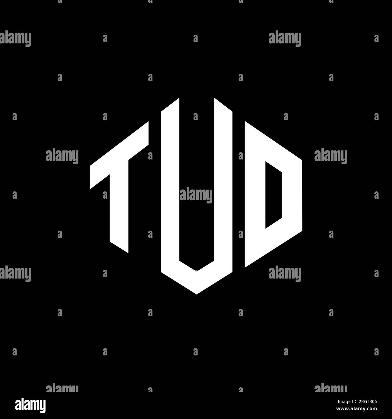 TUO letter logo design with polygon shape. TUO polygon and cube shape ...