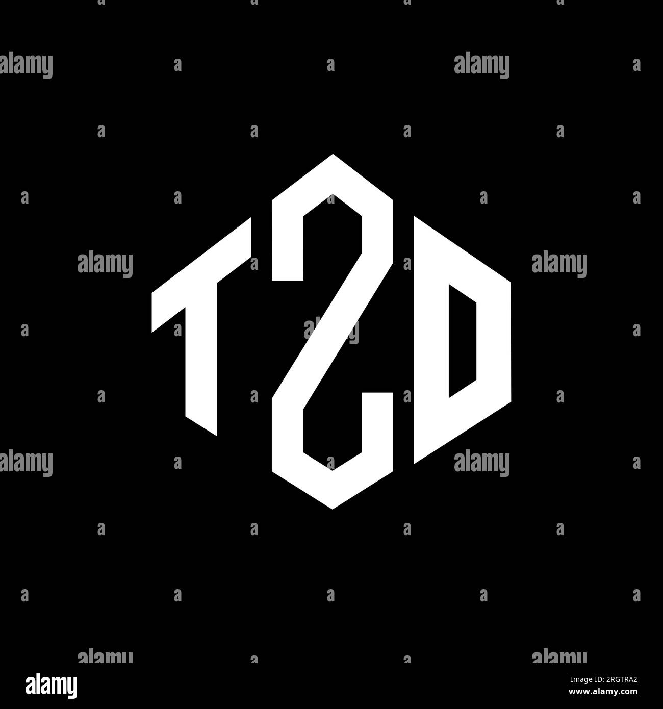 TZO letter logo design with polygon shape. TZO polygon and cube shape ...