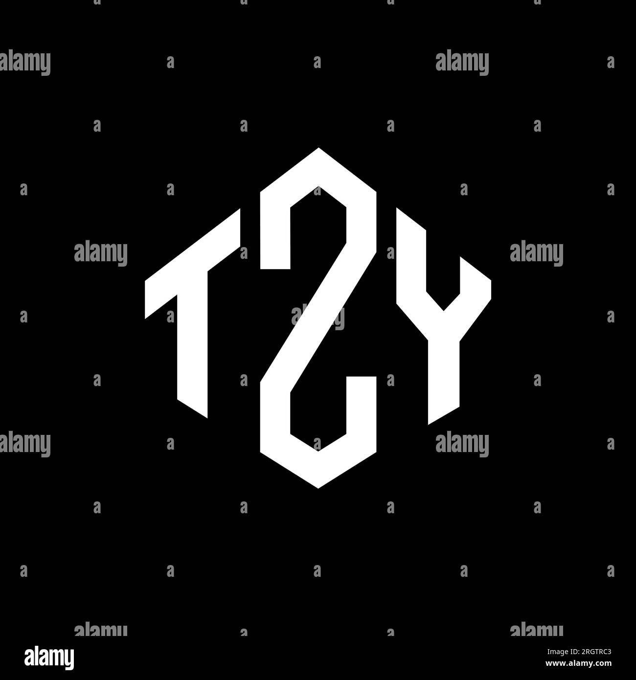 Tzy hexagon Stock Vector Images - Alamy