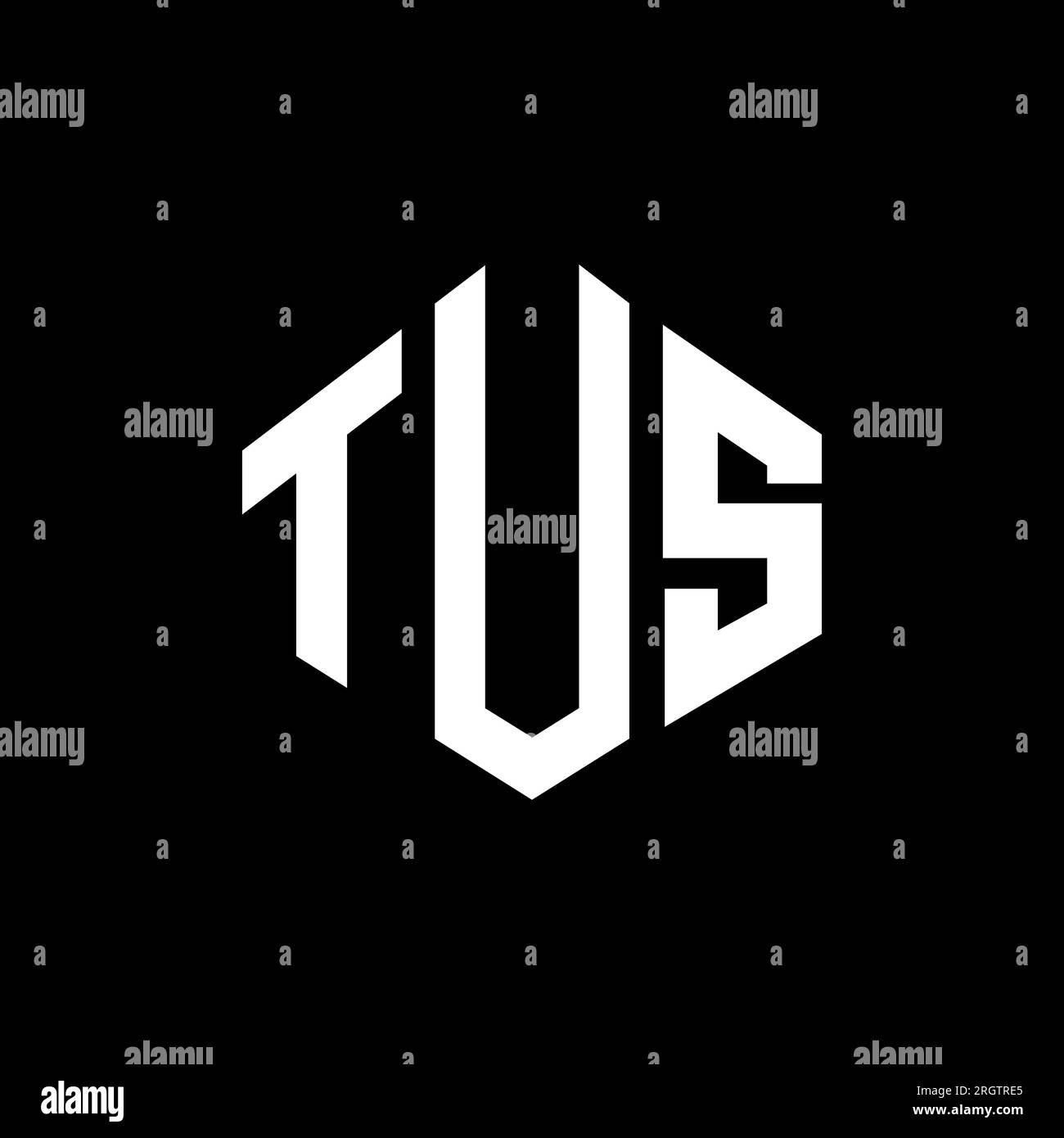 TUS letter logo design with polygon shape. TUS polygon and cube shape ...