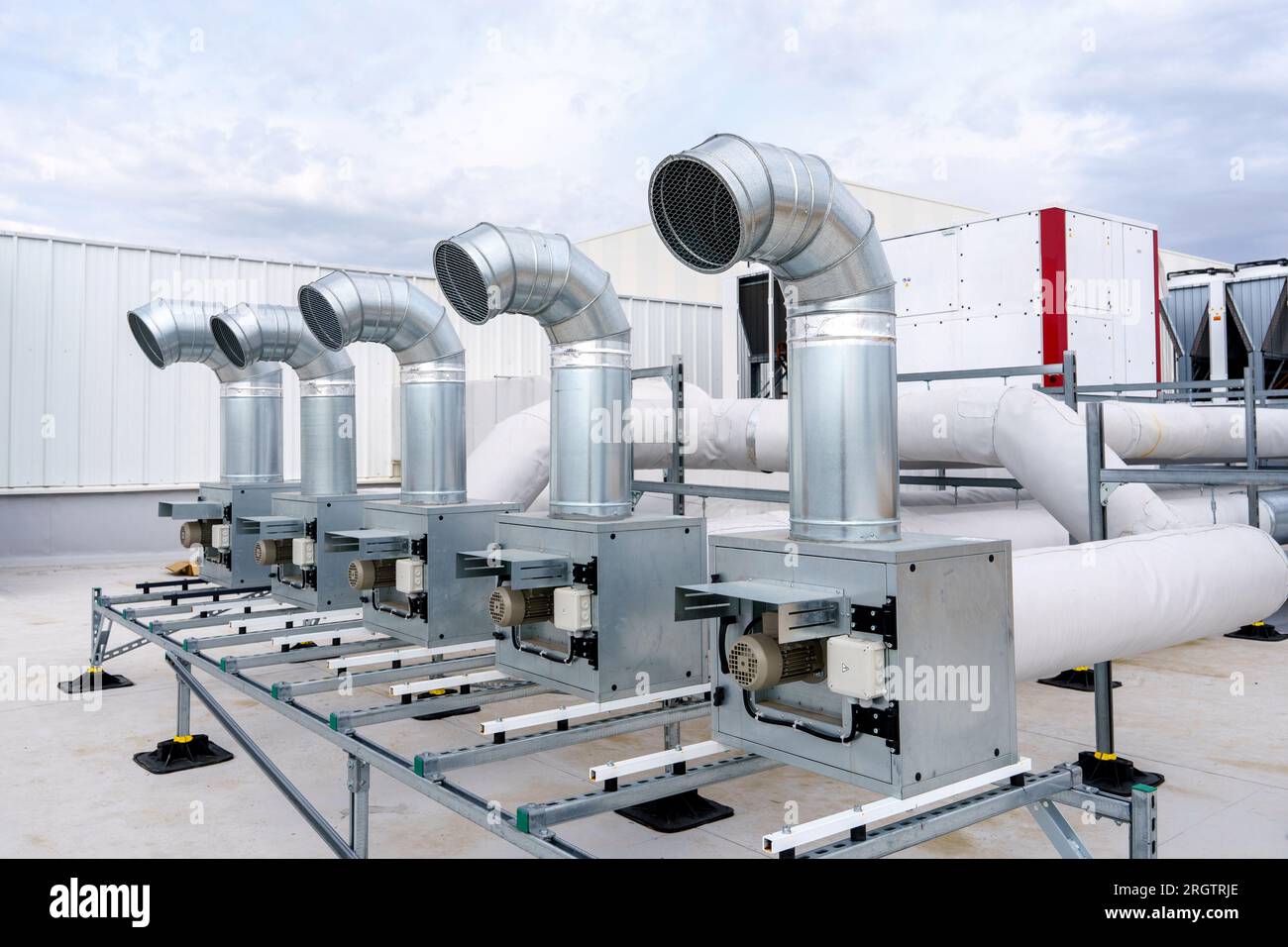 The air conditioning and ventilation system of a large industrial ...
