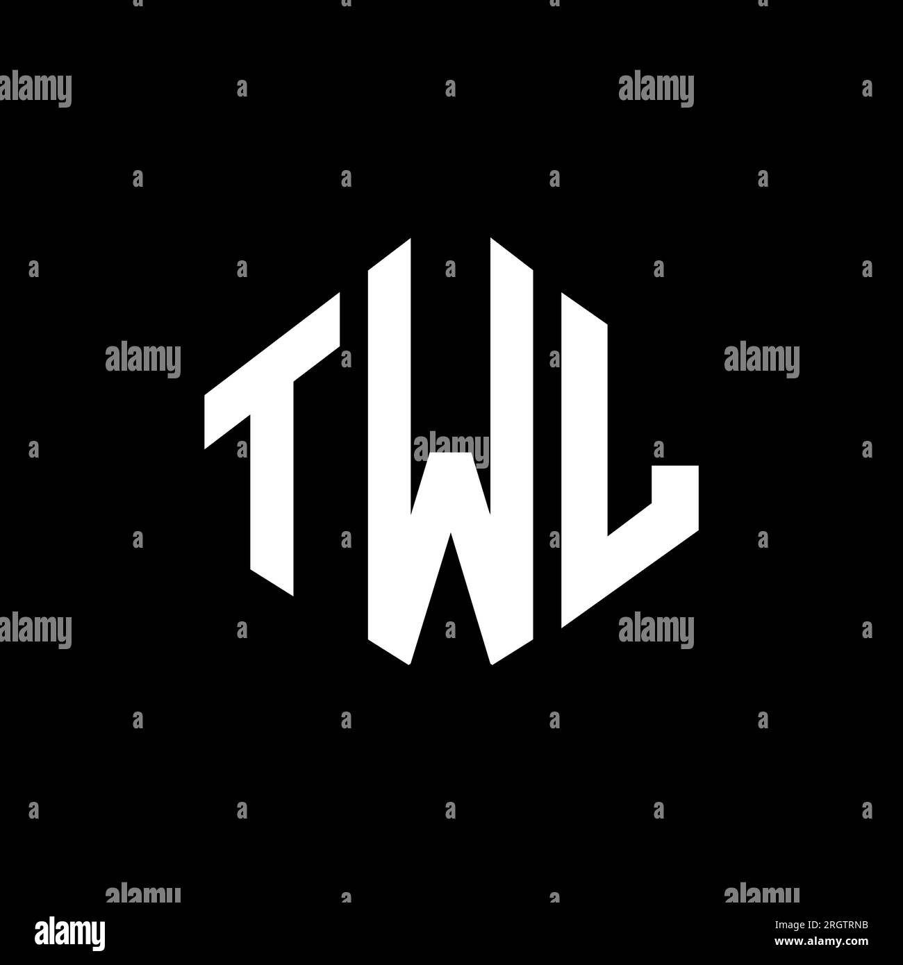 TWL letter logo design with polygon shape. TWL polygon and cube shape ...