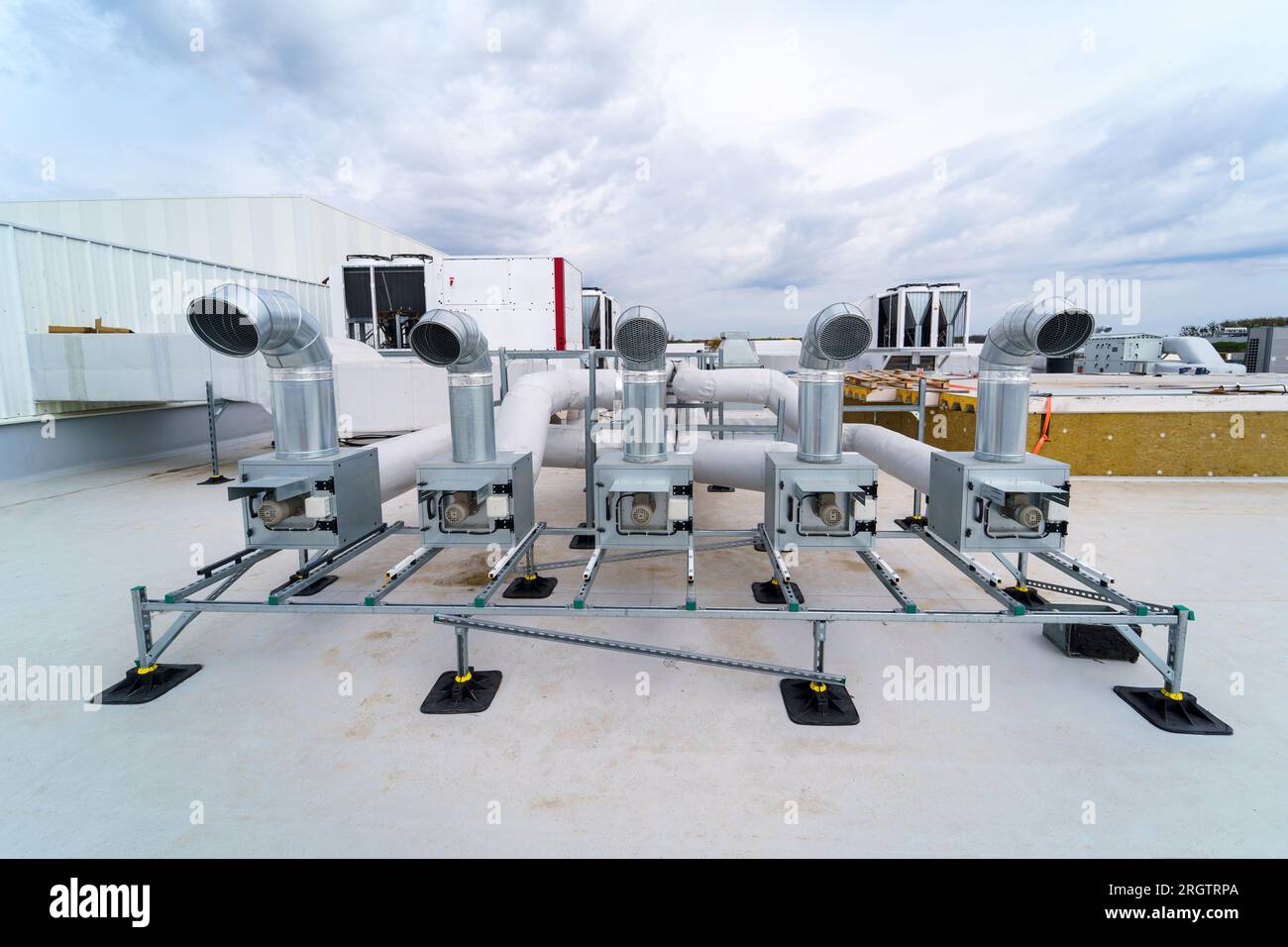 The air conditioning and ventilation system of a large industrial ...