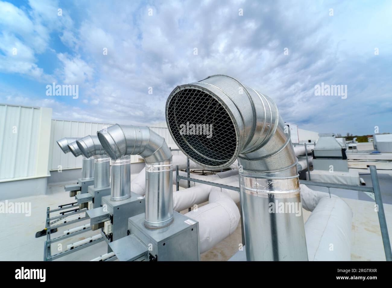 The air conditioning and ventilation system of a large industrial ...