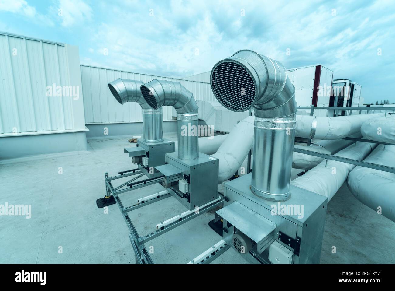 The air conditioning and ventilation system of a large industrial ...