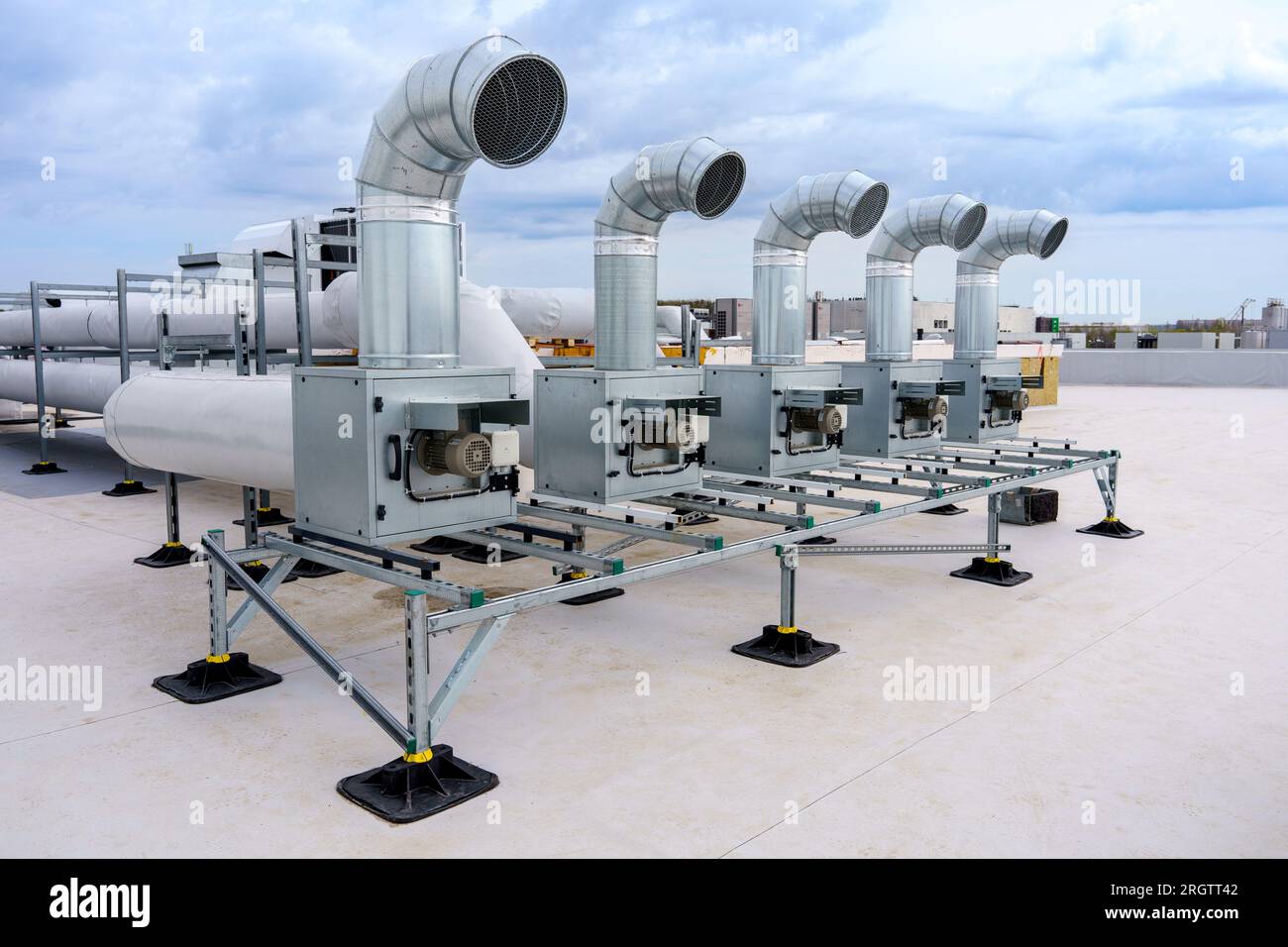 The air conditioning and ventilation system of a large industrial ...