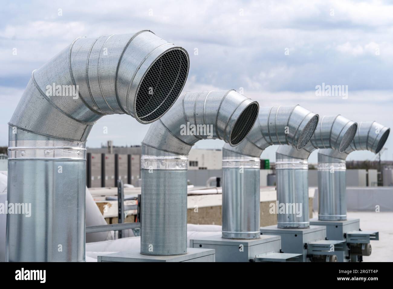The air conditioning and ventilation system of a large industrial ...