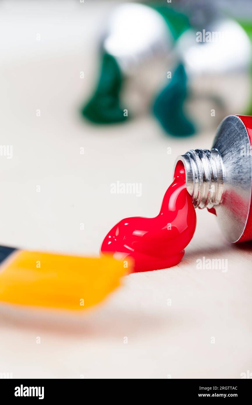 tubes of oil paint for painting pictures, oil paints for creative ...