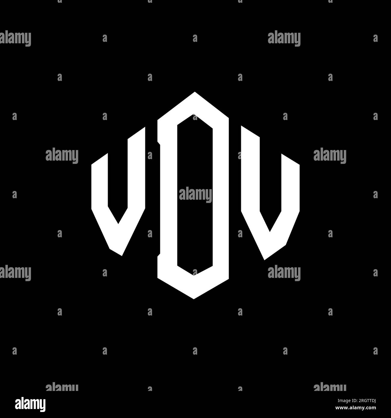 VDV letter logo design with polygon shape. VDV polygon and cube shape ...