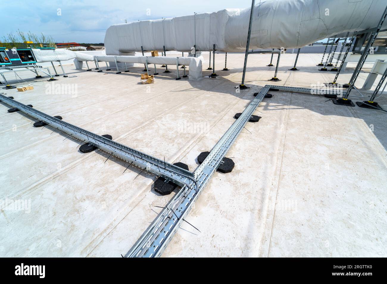 Cable tray for laying and protecting cables and wires Stock Photo - Alamy