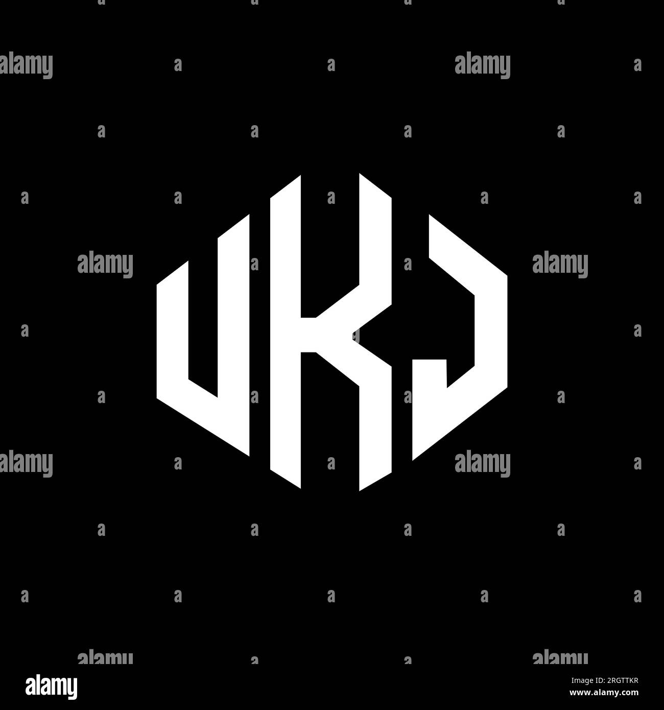 Ukj logo design Black and White Stock Photos & Images - Alamy
