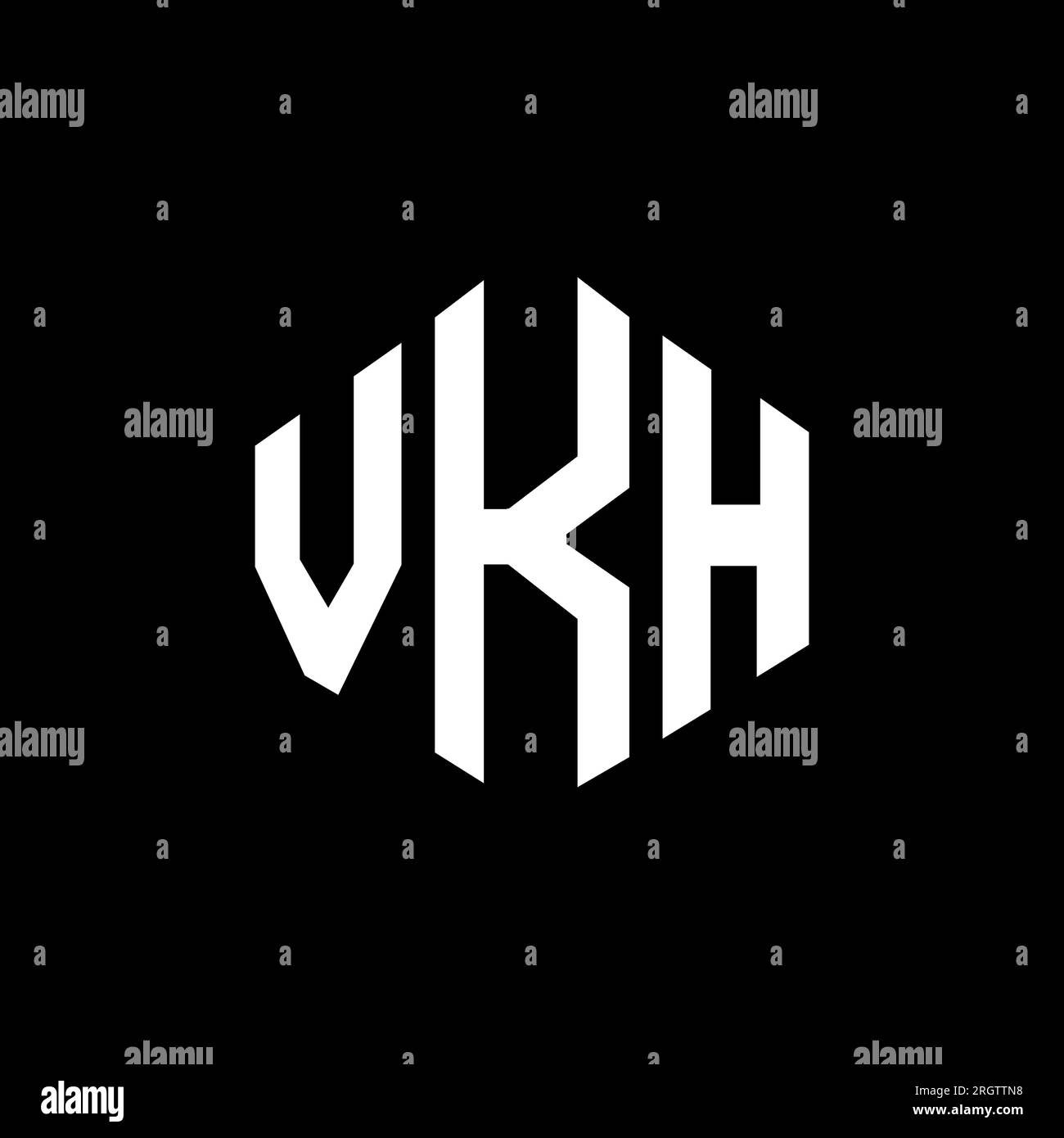 Vkh logo design hi-res stock photography and images - Alamy