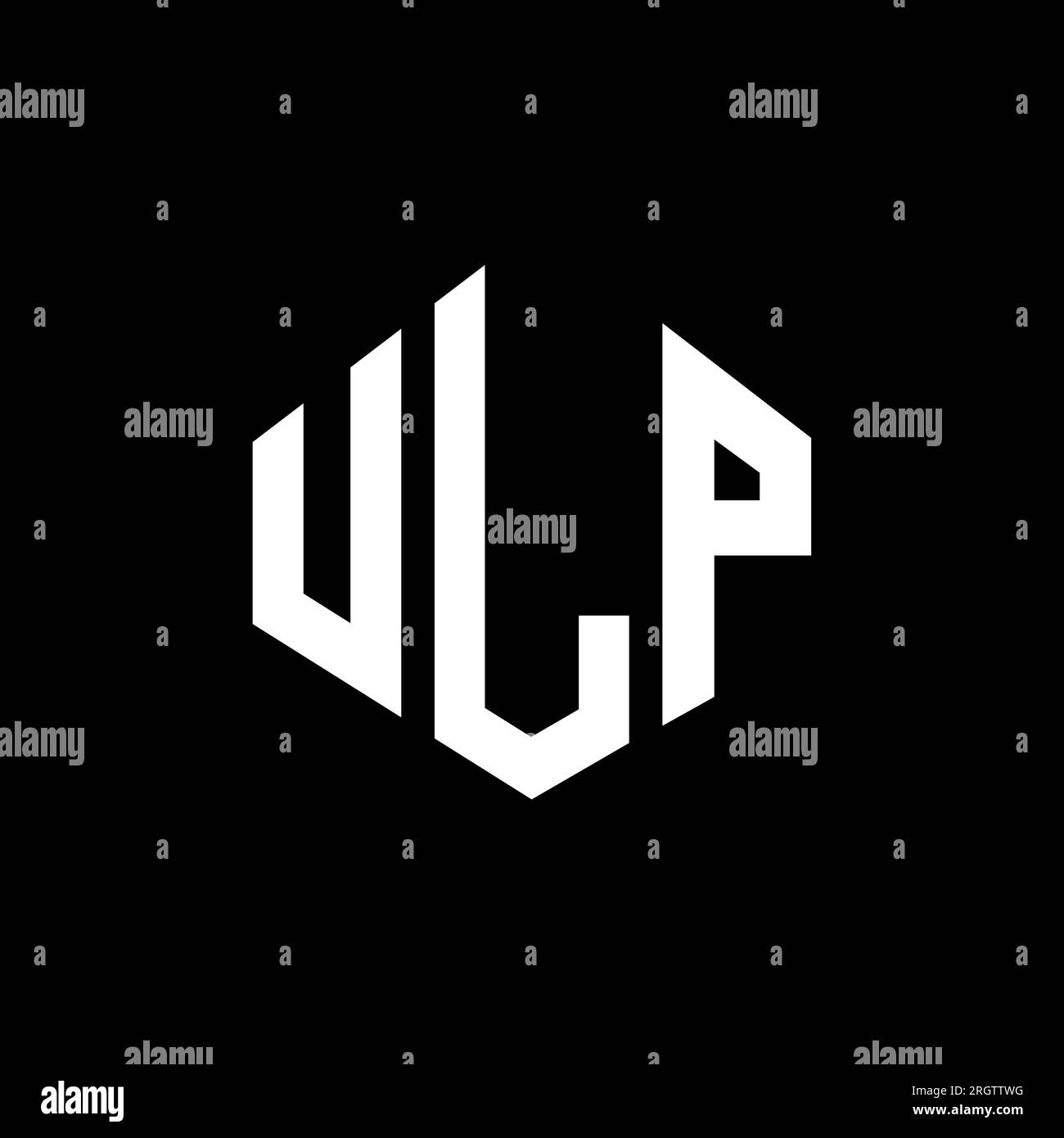 ULP letter logo design with polygon shape. ULP polygon and cube shape ...