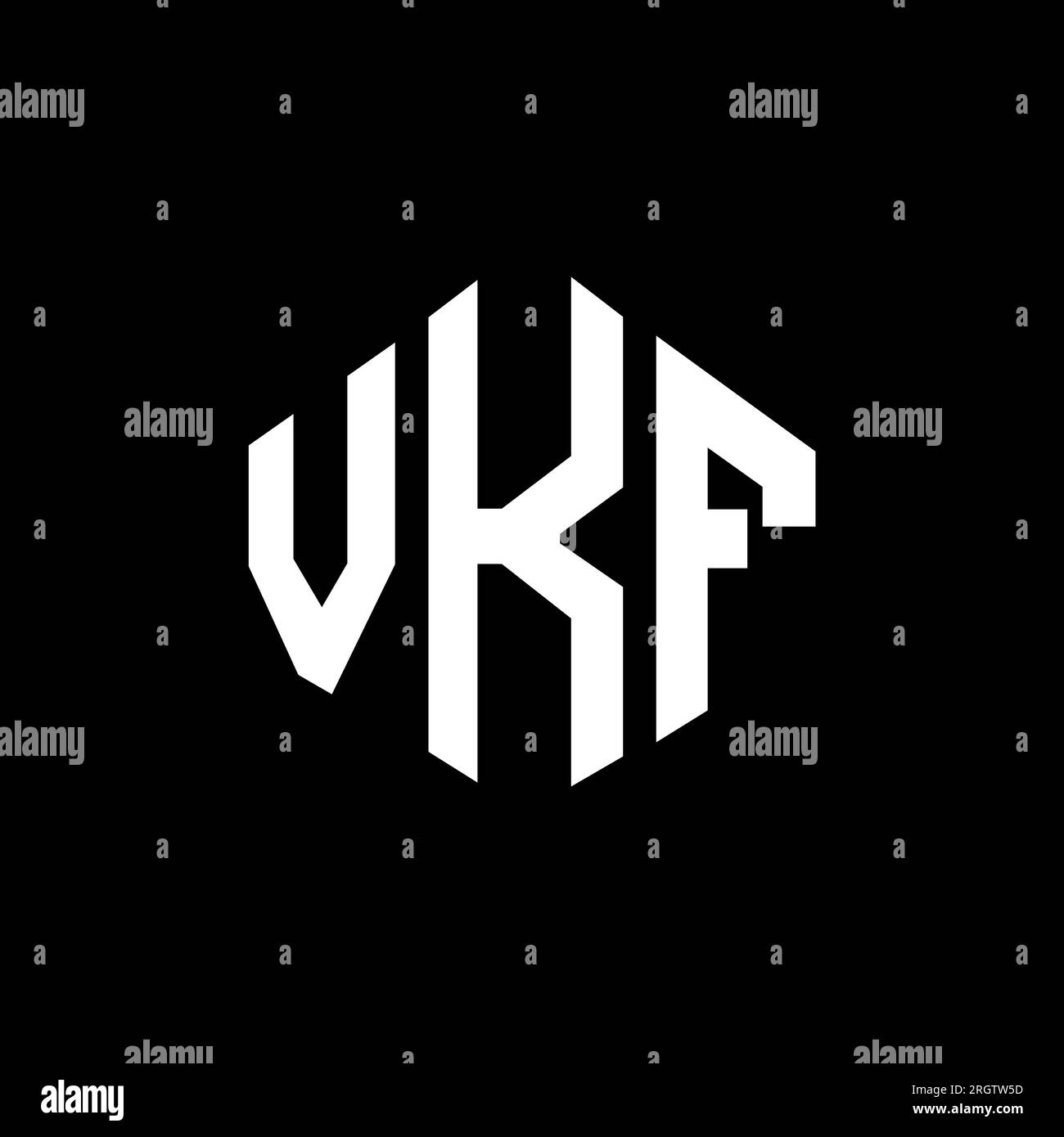 Vkf logo design hi-res stock photography and images - Alamy
