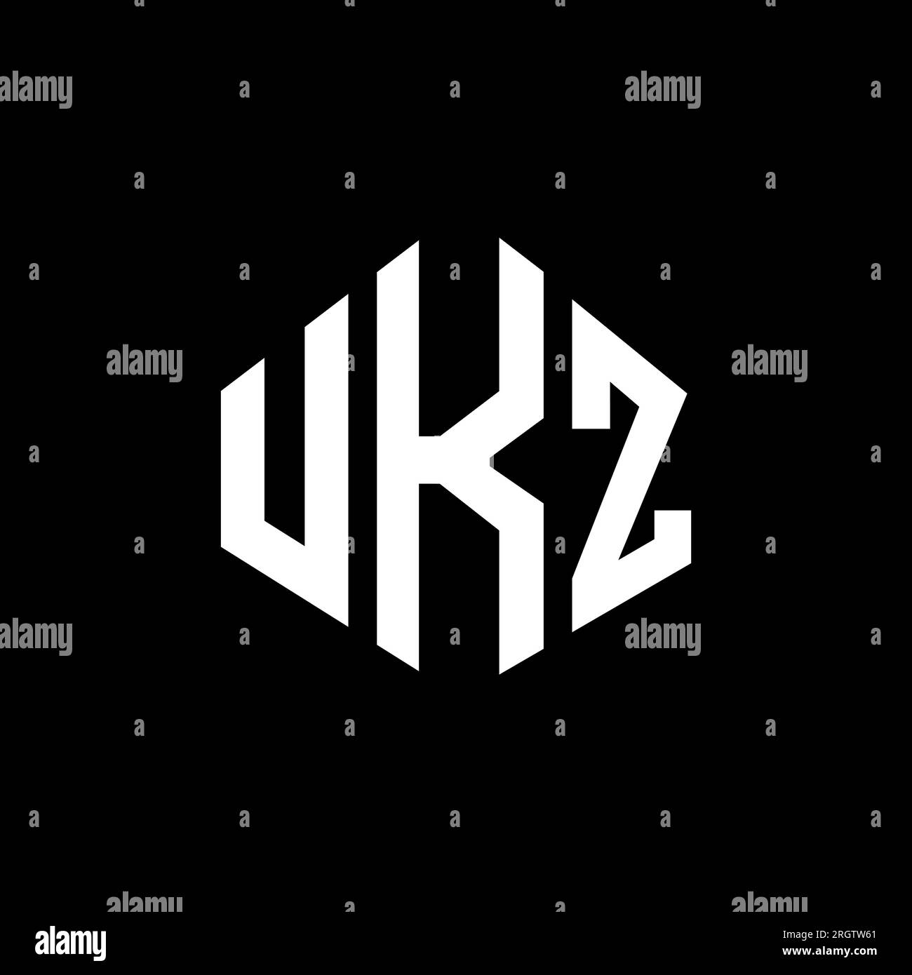 Ukz logo design Stock Vector Images - Alamy