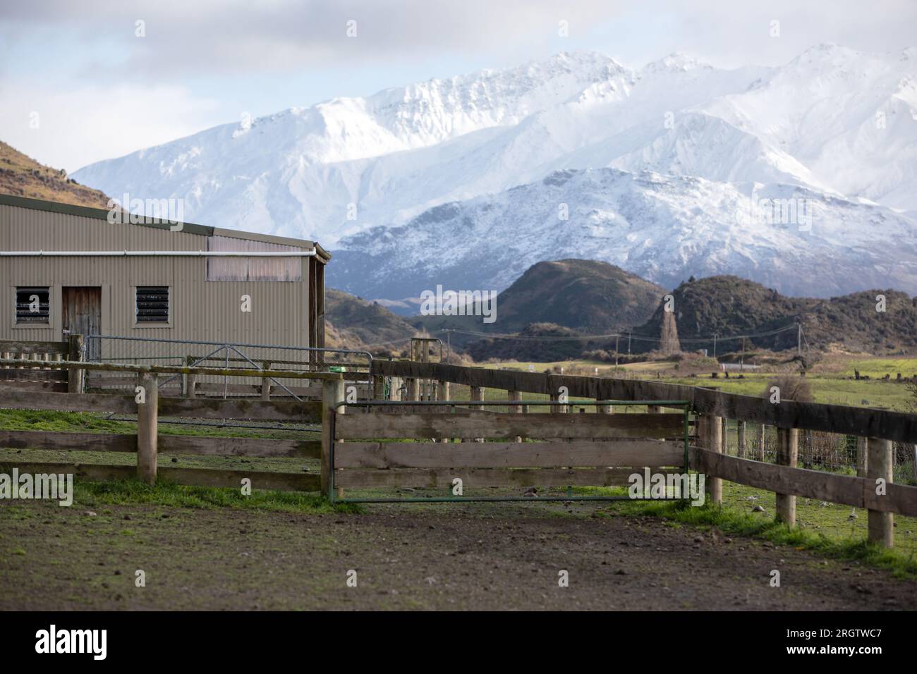 Winter in Central Otago, New Zealand Stock Photo - Alamy