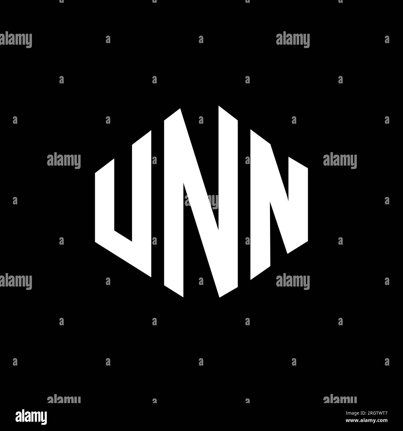 Unn logo design hi-res stock photography and images - Alamy
