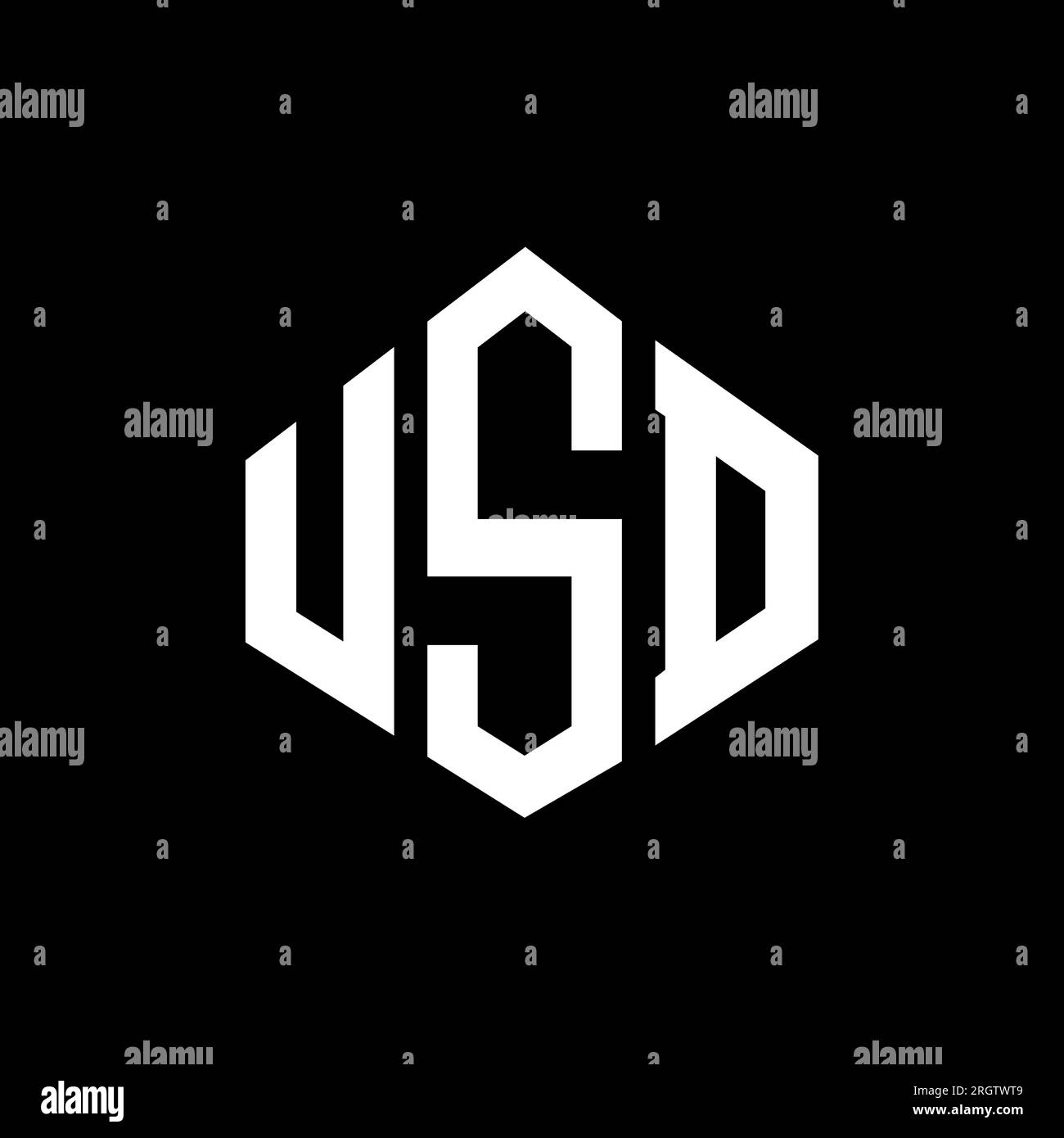 Usd letter vector vectors Black and White Stock Photos & Images - Alamy