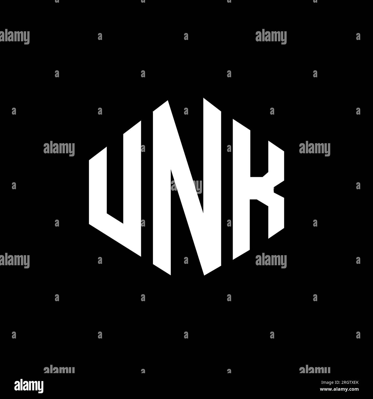 Unk Letter Logo Design With Polygon Shape Unk Polygon And Cube Shape Logo Design Unk Hexagon