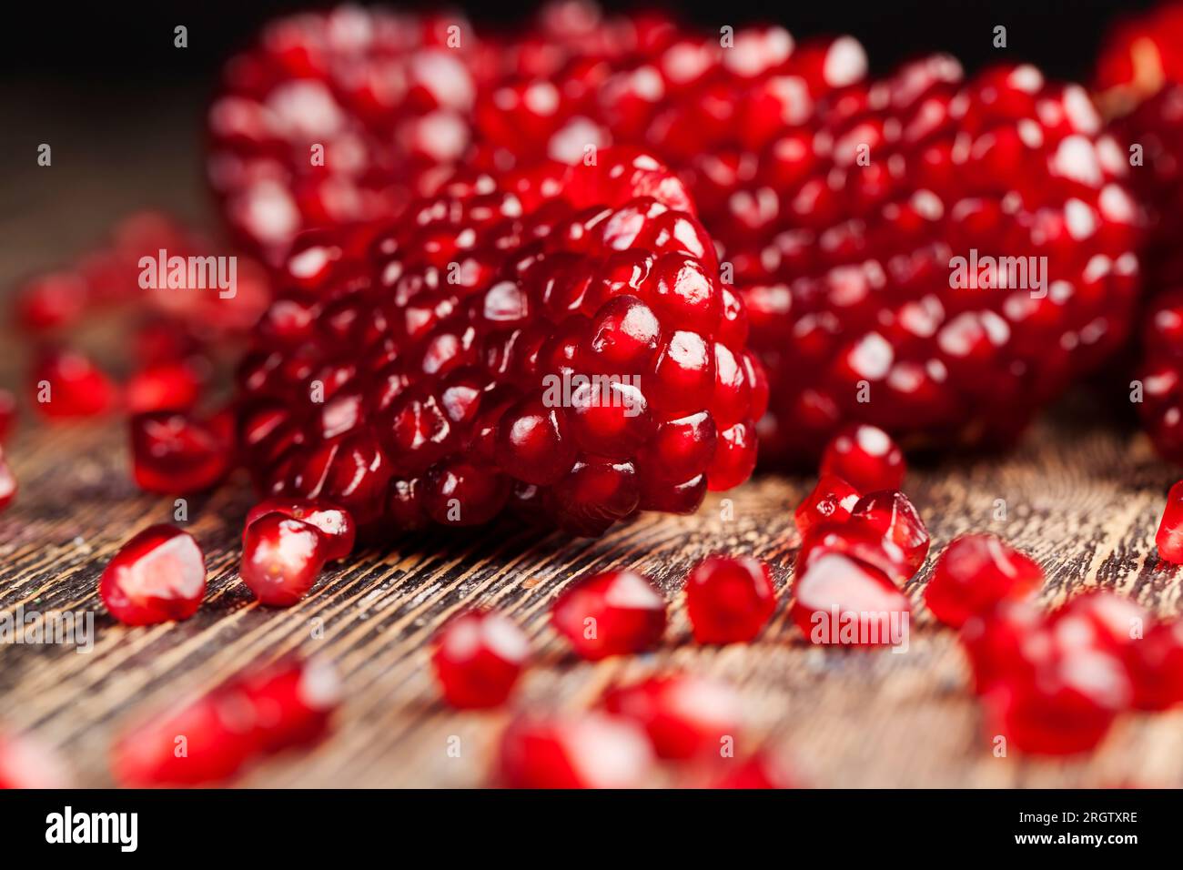 sweet and sour taste of the healthy fruit of the pomegranate tree, the ...