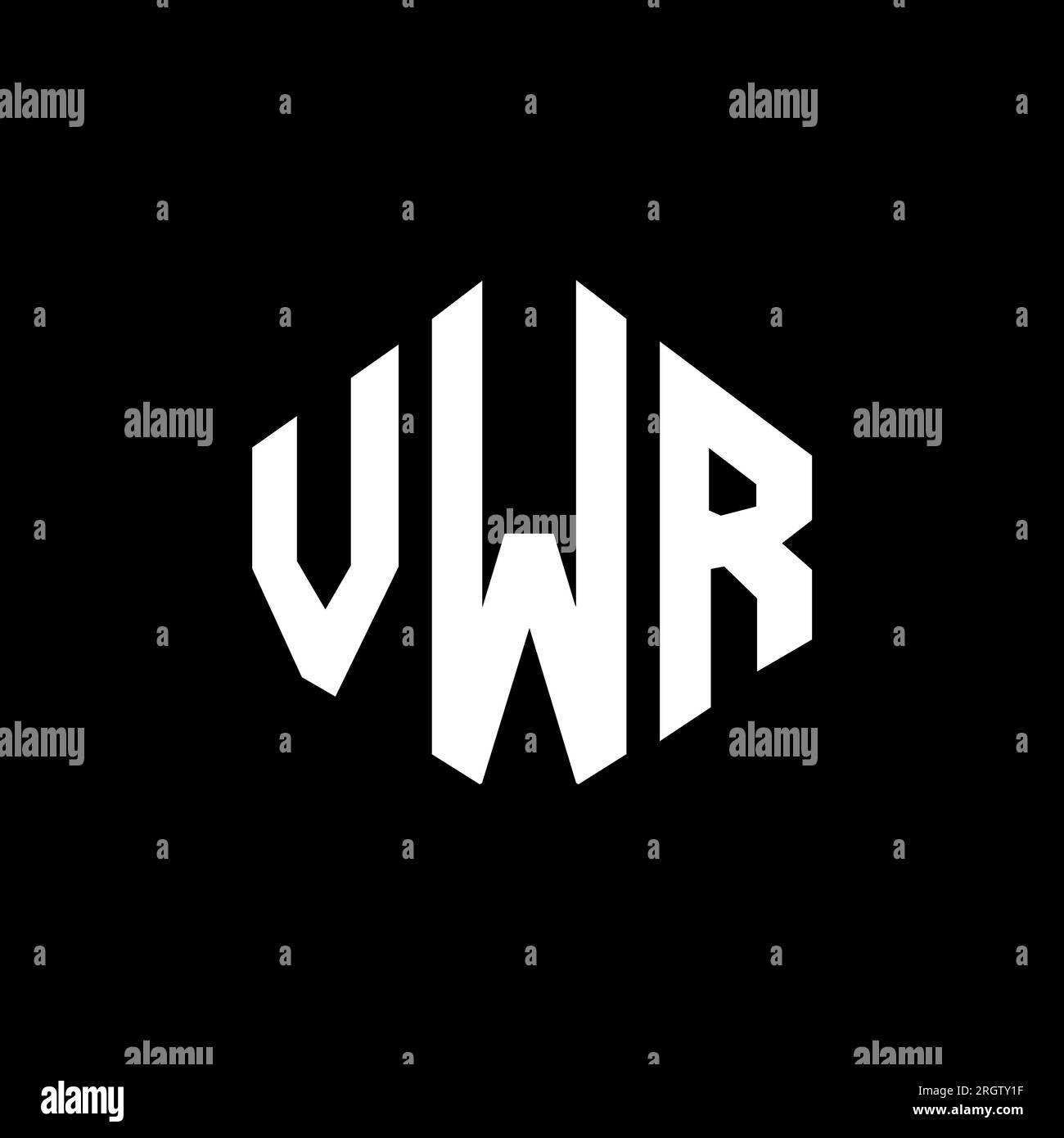 VWR letter logo design with polygon shape. VWR polygon and cube shape ...