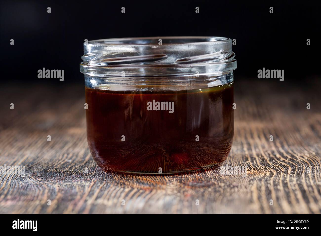 natural viscous honey from buckwheat flowers, which is produced by ...