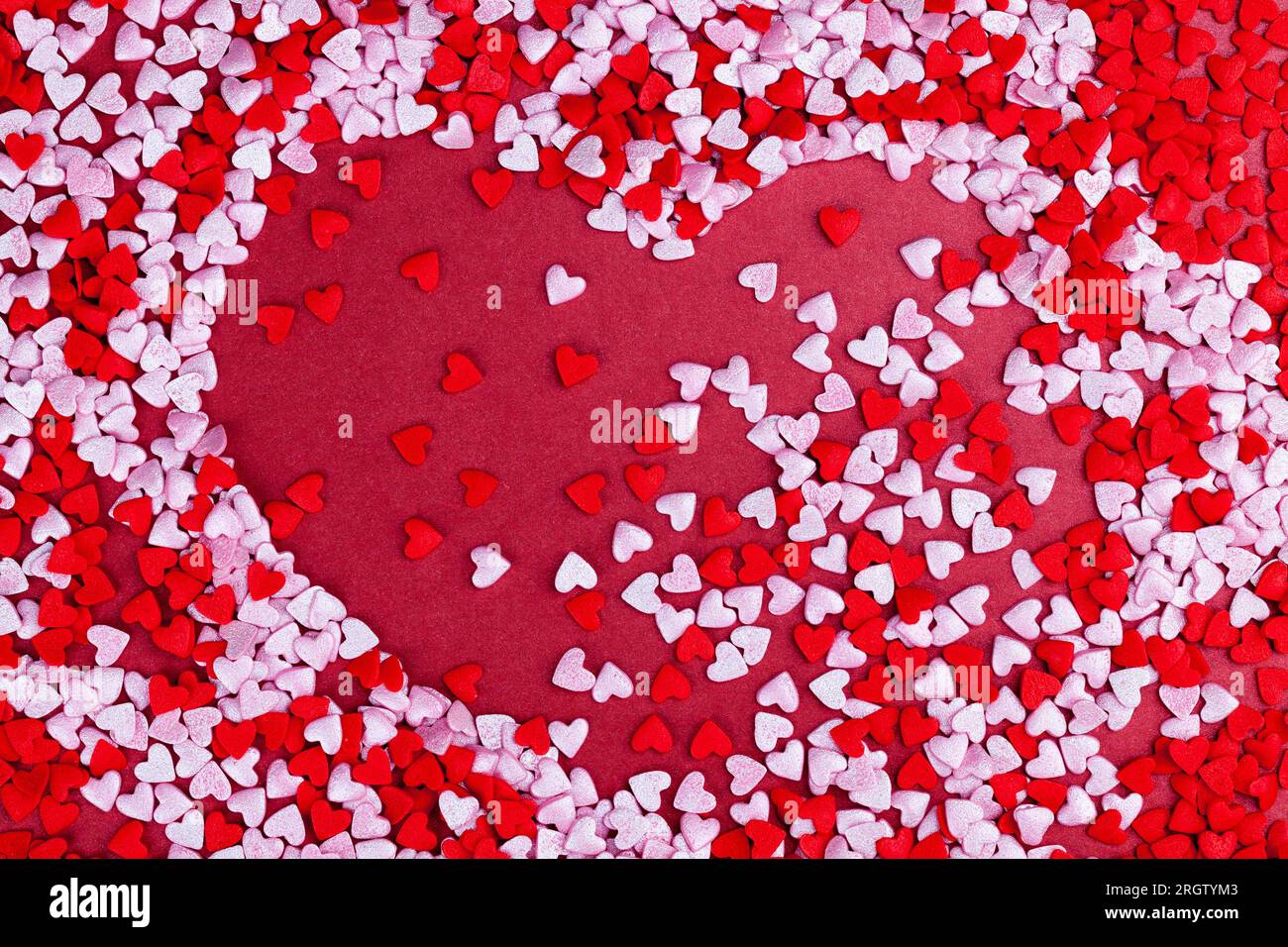 red and white sweet heart shaped candies for decorating desserts and ...