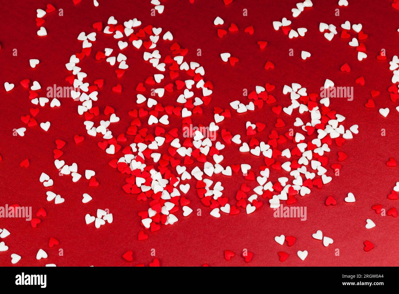 red and white sweet heart shaped candies for decorating desserts and ...