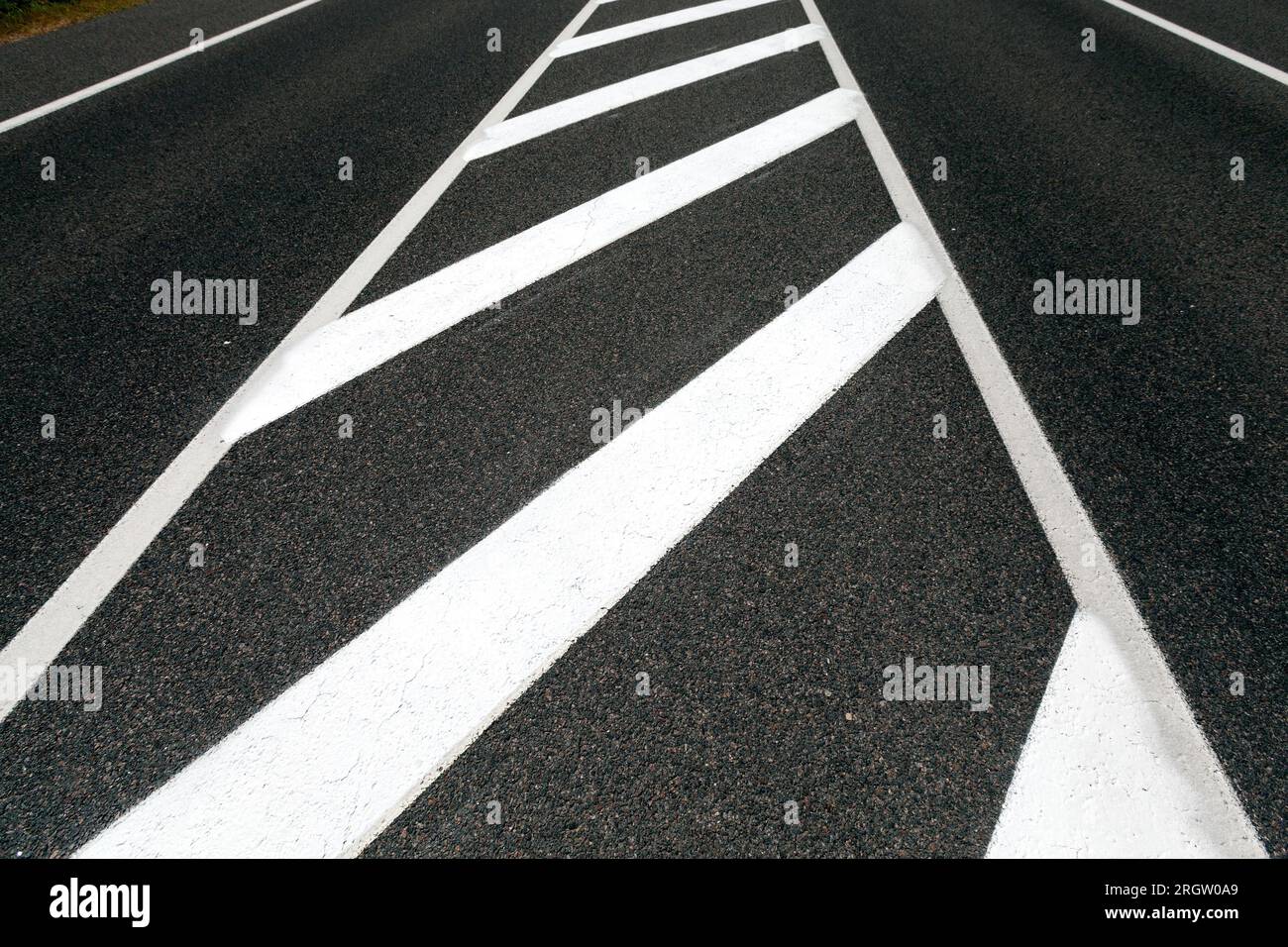white markings on the road to ensure the safety and regulation of the ...
