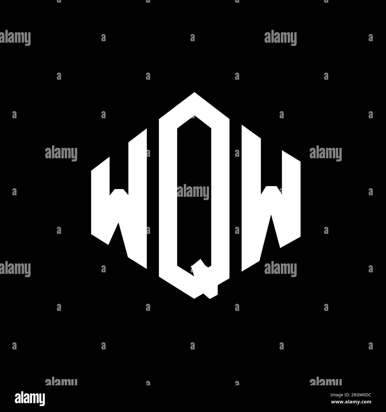 Wqw logo design hi-res stock photography and images - Alamy