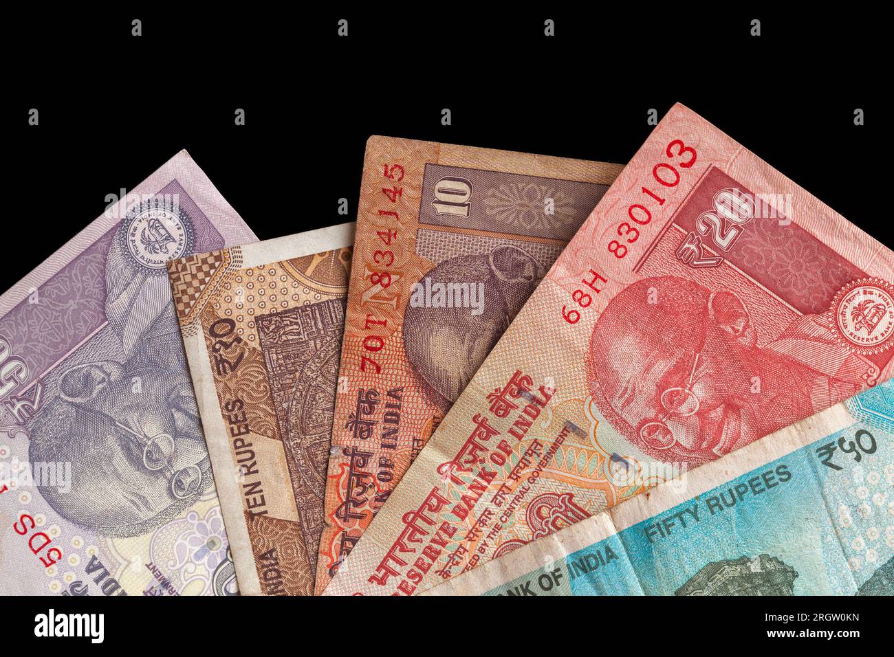 old indian cash with inscriptions for their identification, close up of ...