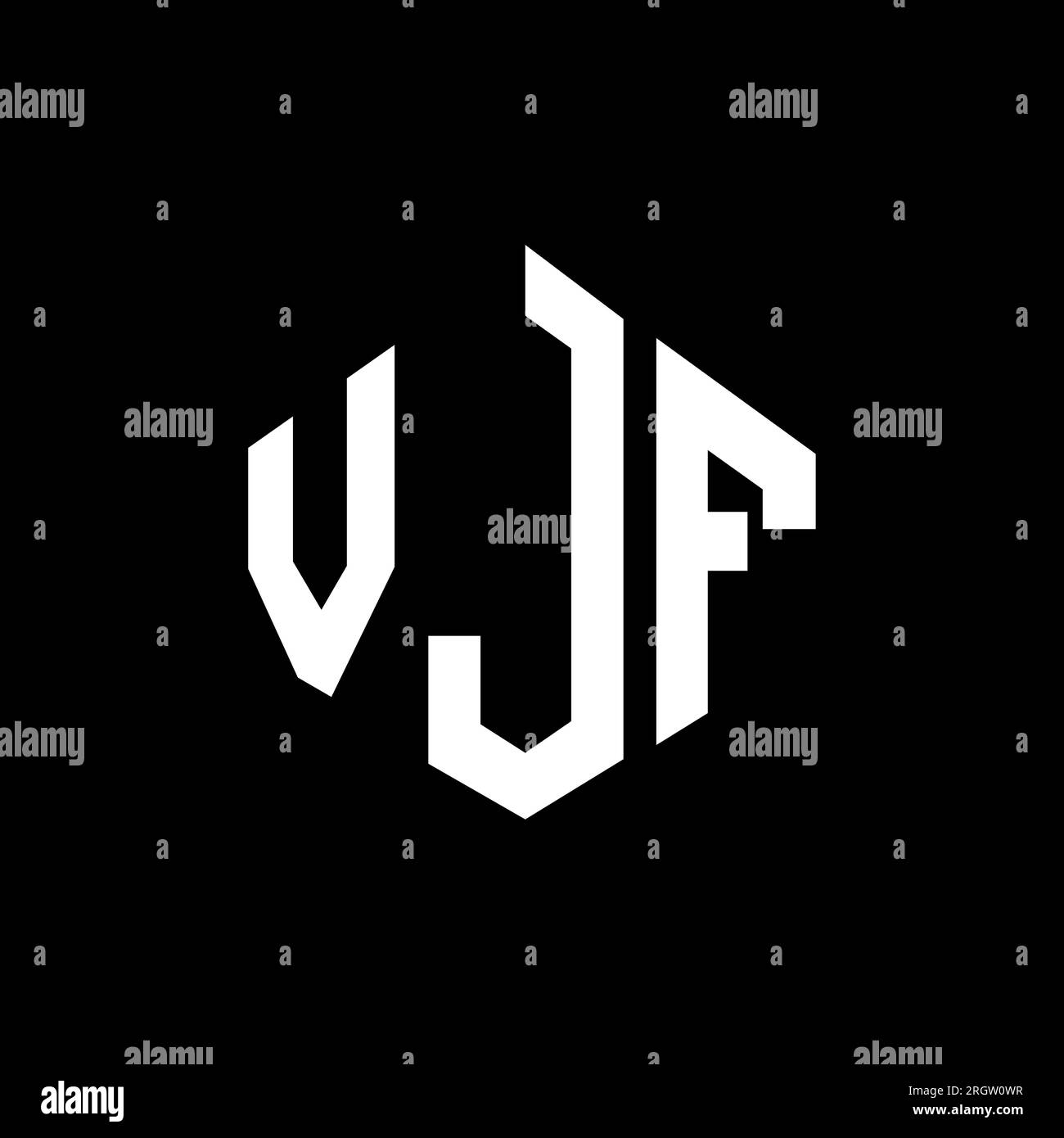 Vjf logo design hi-res stock photography and images - Alamy